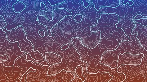 Topographic Map Background Generating A Terrain Elevation Map Grid