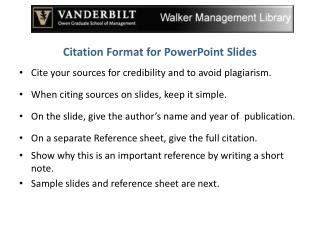 PPT Citation Format For PowerPoint Slides Cite Your Sources For Credibility And To Avoid