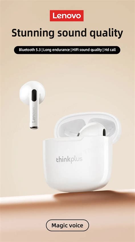 Lenovo Lp True Wireless Bluetooth Earphone Earbuds HD Stereo Hi Fi Low Latency Sports Gaming