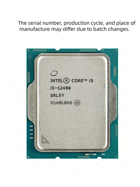Intel Core I5 12400 I5 12400 2 5ghz 6 Core 12 Thread Cpu Processor 10nm L3 18m 65w Lga 1700 No