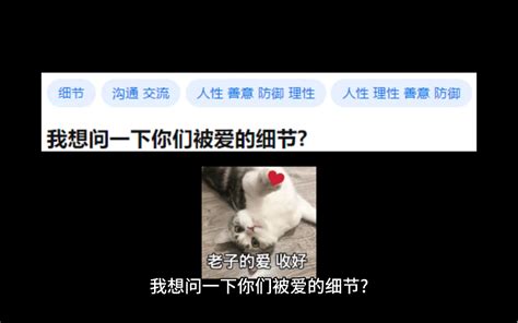 我想问一下你们被爱的细节 玖兮语录 玖兮语录 哔哩哔哩视频