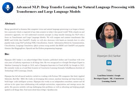 Github Dipanjansadvnlpworkshopodscapac2323 Extensive Tutorials
