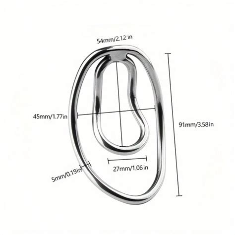 Metal Dick Prepuce Clips Penis Training Device Cock Cage Scrotum