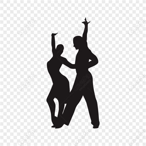 흑백 손으로 그린 만화 귀여운 춤 캐릭터 남녀디자인삽화 Png 일러스트 무료 다운로드 Lovepik