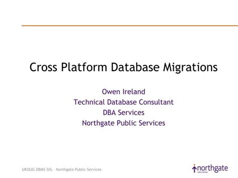 Ppt Cross Platform Database Migrations Owen Ireland Technical