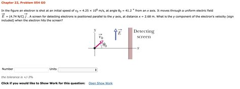 Solved Chapter Problem GO In The Figure An Electron Chegg Com
