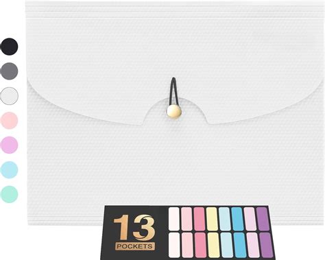 Expanding File Folder Pocket Accordion File Organizer Monthly Expandable File Folder For