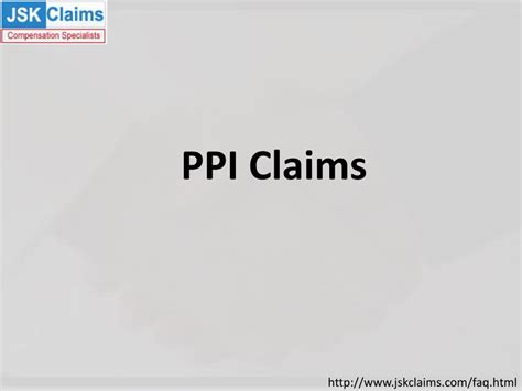 PPT PPI Claims PowerPoint Presentation Free Download ID 7641715