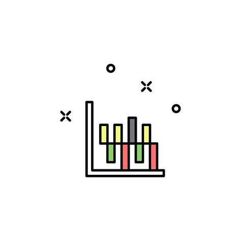Diagram Columns Colored Vector Icon 22766449 Vector Art At Vecteezy