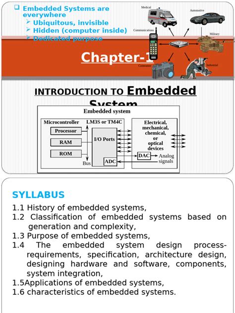 chapter 1 introduction to embedded system pdf embedded system microcontroller