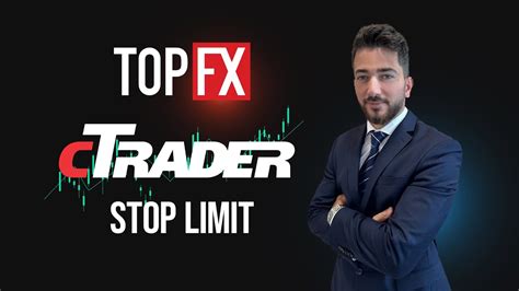 مثال عملي لاستخدام نوع الأوامر Stop Limit بمنصة Topfx Ctrader Youtube