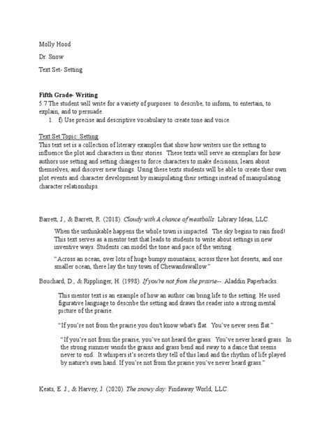 Setting Text Set Pdf