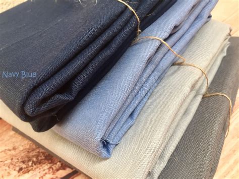 Soft Linen Fabric Material 100 Linen For Home Decor Curtains Clothes 140cm Wide Plain