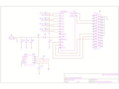 12 B PC Parallel Port ADC