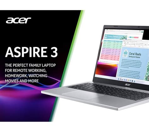 Acer Aspire Laptop Amd Ryzen Gb Ssd Silver Nx Kdeek R Currys Business