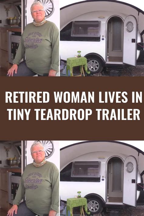 Retired Woman Gives Tour Of Teardrop Trailer She Lives In Full Time