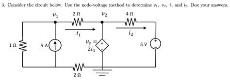 solved 3 consider the circuit below use the node voltage
