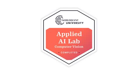 Applied Ai Lab Deep Learning For Computer Vision Was Issued By
