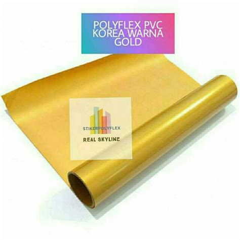 Jual Polyflex Pvc Warna Gold Atau Emas Indonesiashopee Indonesia