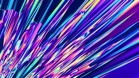 여러 가지 빛깔의 배경입니다 결함 화려한 유리 파편 추상 디지털 디자인 3d 그림입니다 창조적인 벽지 미래 형광 활기찬 생생한 판타지 3차원 형태에 대한 스톡 사진 및 기타