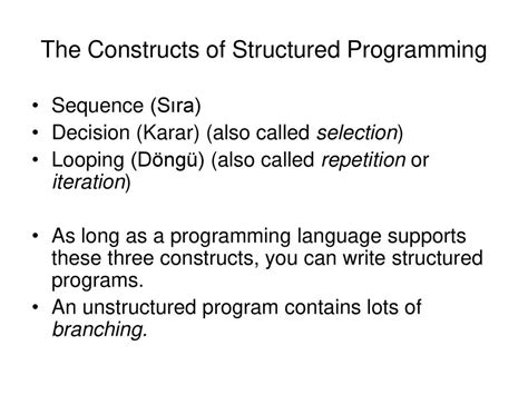 yapısal programlama yüksek düzeyli dillerin gelişim süreci ppt indir