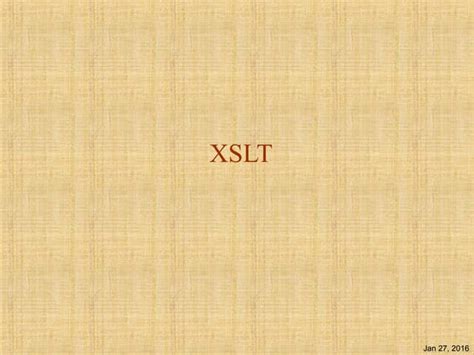 Xslt Ppt