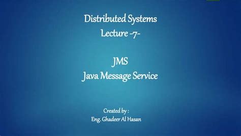 Jms Java Messaging Service