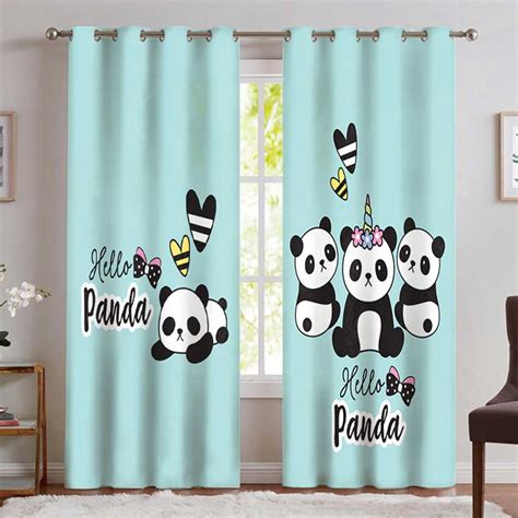 قیمت و خرید پرده پانچی اتاق کودک طرح خرس پاندا Cs 1251 چاپ دی تولید کننده ست اتاق کودک