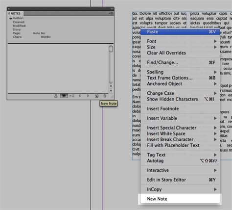 quick tip how to use notes and add comments to indesign cs5 documents