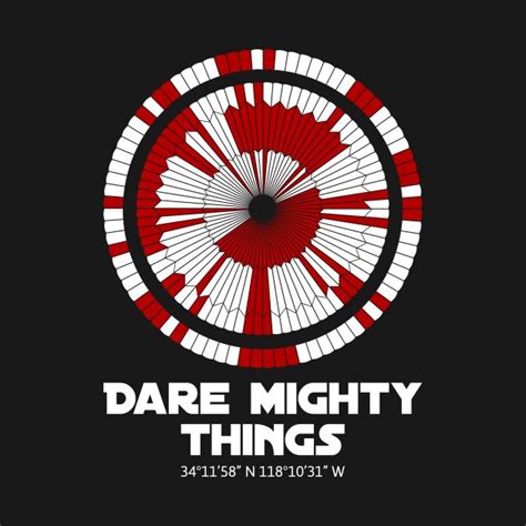 Dare Mighty Things Perseverance Mars Rover Landing Binary Code Pattern By Bassplayershirt