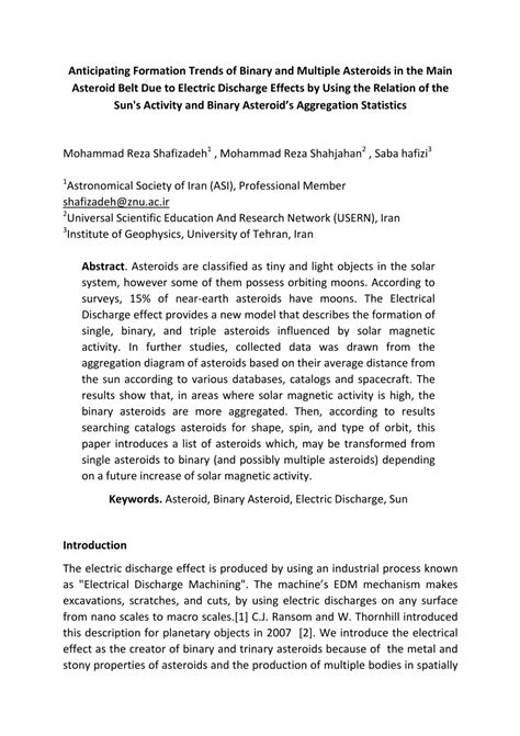 Pdf Anticipating Formation Trends Of Binary And Multiple Asteroids In The Main Asteroid Belt