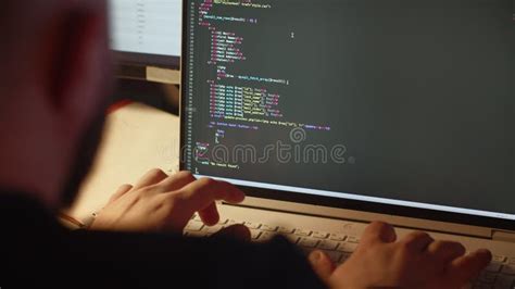 Male Programmer Creates Robotics An Arduino Board Controls Servo