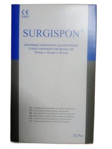White 4 Ply Absorbable Haemostatic Gelatin Sponge For Dental Use