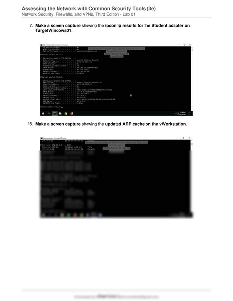Solution Lab 1 Assessing The Network With Common Security Tools 3e