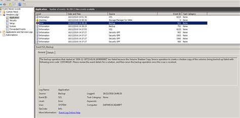 backup windows server 2008 fails shadow copy super user