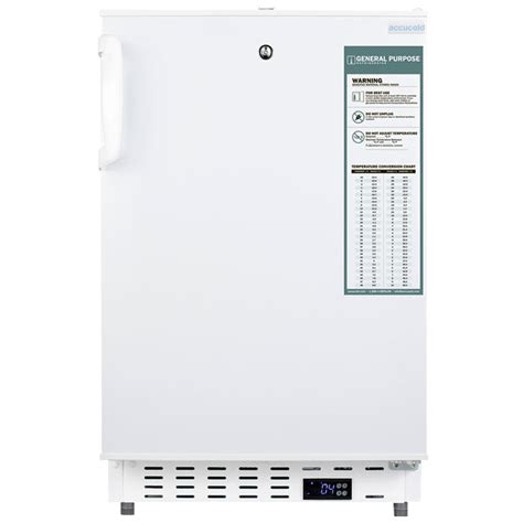 Summit Accucold 20 In 3 3 Cu Ft Undercounter Refrigerator White
