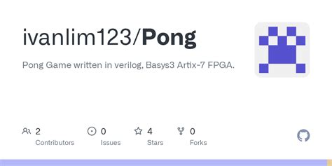 GitHub Ivanlim123 Pong Pong Game Written In Verilog Basys3 Artix 7