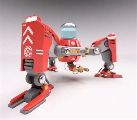 F 451 Fire Rescue Robot By John Harris Tuvie Design