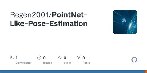 Pointnet Like Pose Estimationnotemd At Main · Regen2001pointnet Like