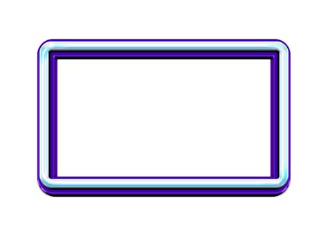 Rectangle Shape Frame Border With Curve Wave 43120023 Png