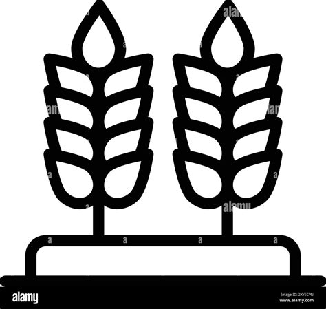 Wheat Vector Icon Design Illustration Stock Vector Image And Art Alamy