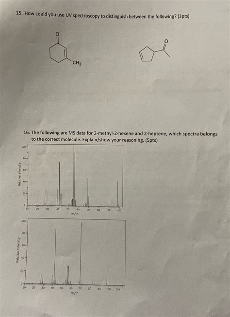 [solved] 15 How Could You Use Uv Spectroscopy To Distinguish Between The Course Hero