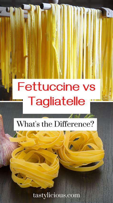 Whats The Difference Between Fettuccine And Tagliatelle