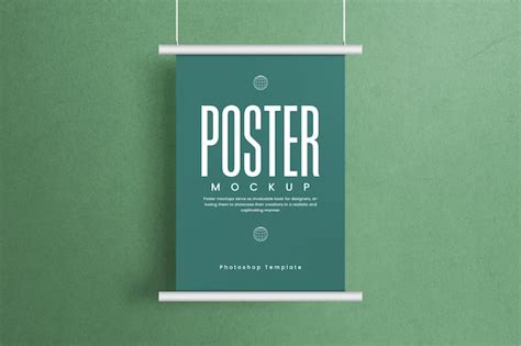 매달린 포스터 모 디자인 프리미엄 Psd 파일