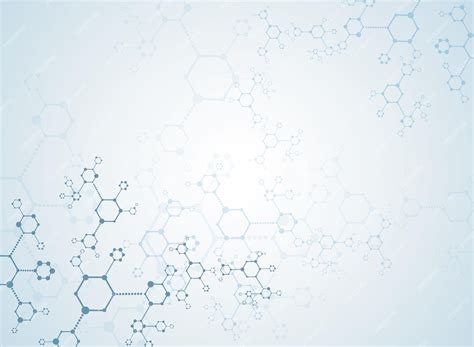 Premium Vector Abstract Molecule Background Genetic And Chemical