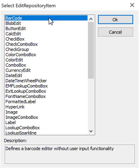 TcxEditRepository Class VCL DevExpress Documentation