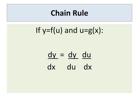 PPT More On Derivatives And Integrals Product Rule Chain Rule PowerPoint Presentation ID