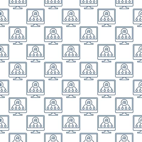 Premium Vector Ai On Computer Display Vector Artificial Intelligence Online Technology Thin