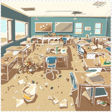 교실을 청소하다 벡터클립 아트상표만화 Png 일러스트 무료 다운로드 Lovepik