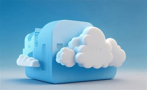 Cloud Networking Technology Generative Ai Illustration Stock Illustration Illustration Of